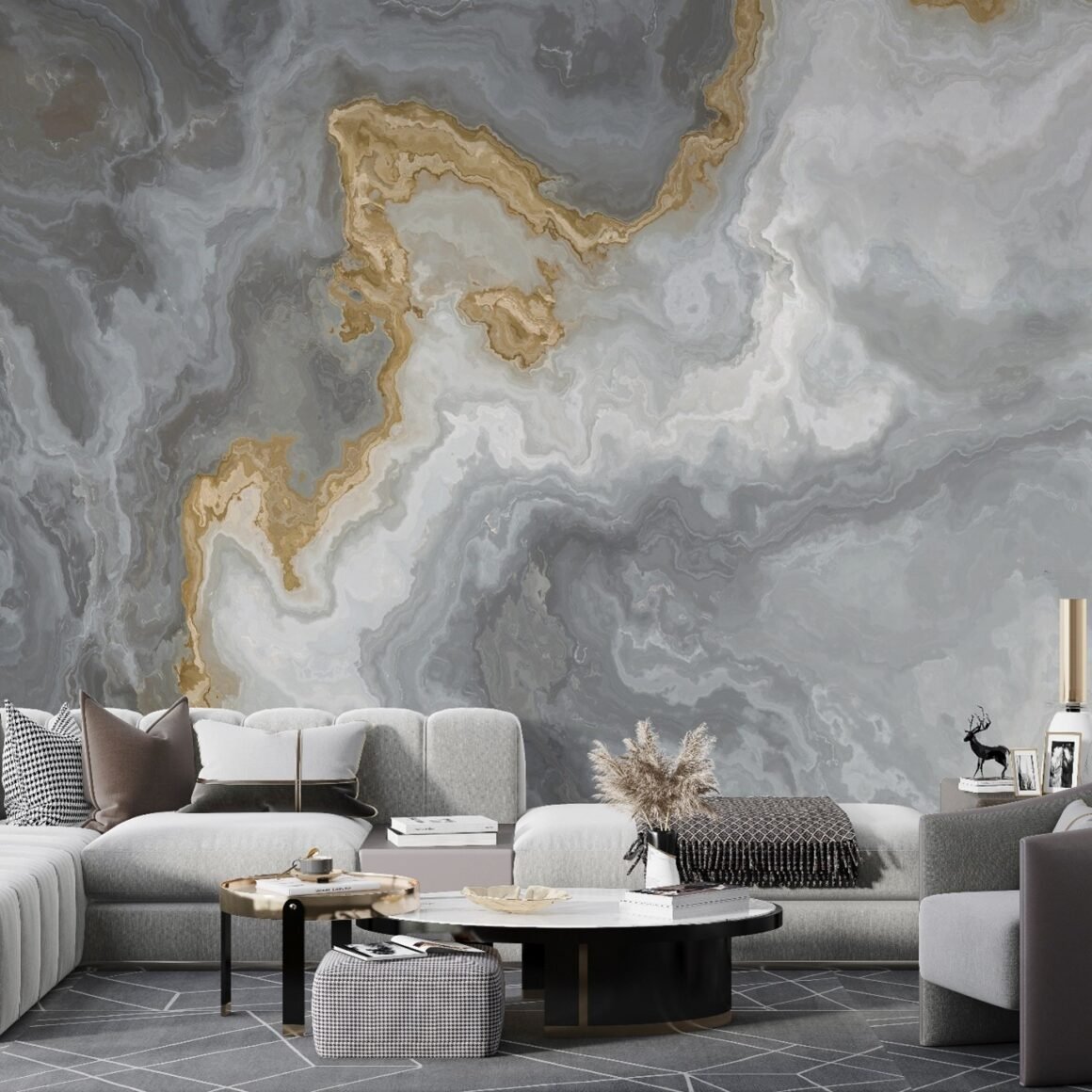 Marble Wallpaper in Modern Homes Brings the Elegance